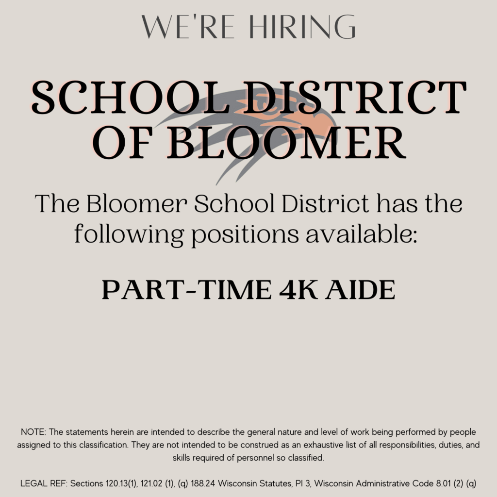 Live Feed | Bloomer School District